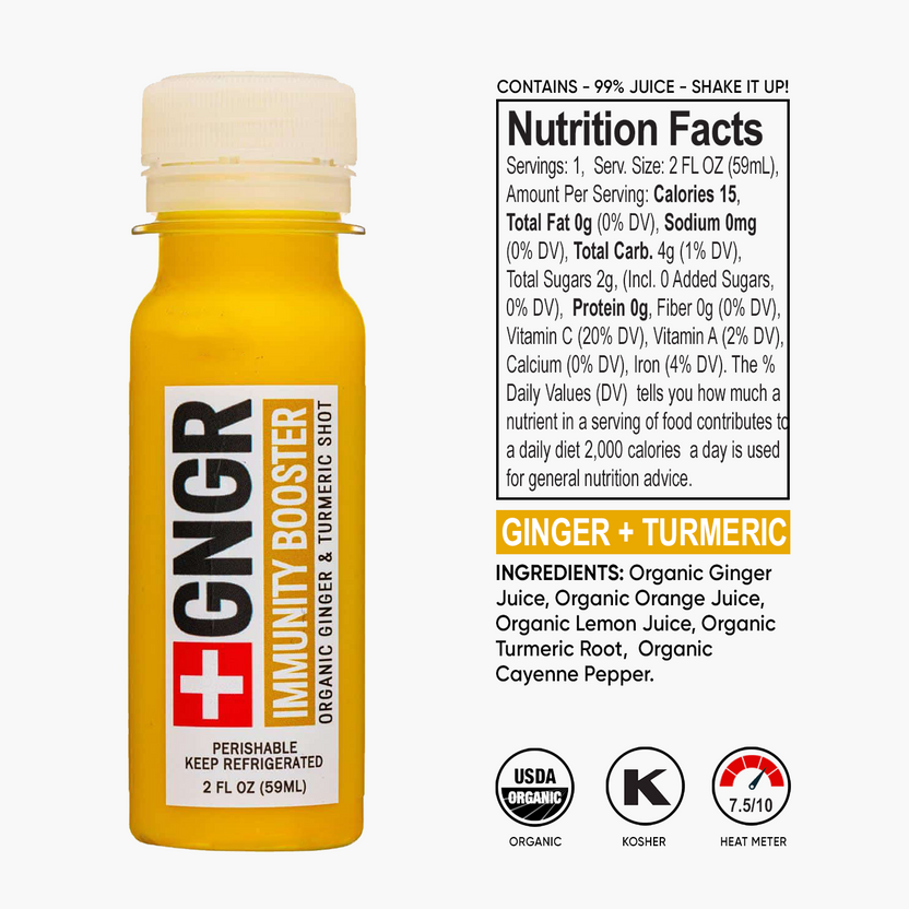 Organic Ginger Shots - GNGR Labs